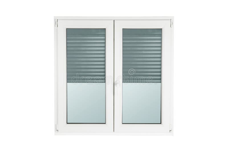 PVC Window Isolated on White Stock Image - Image of glazing, triple ...