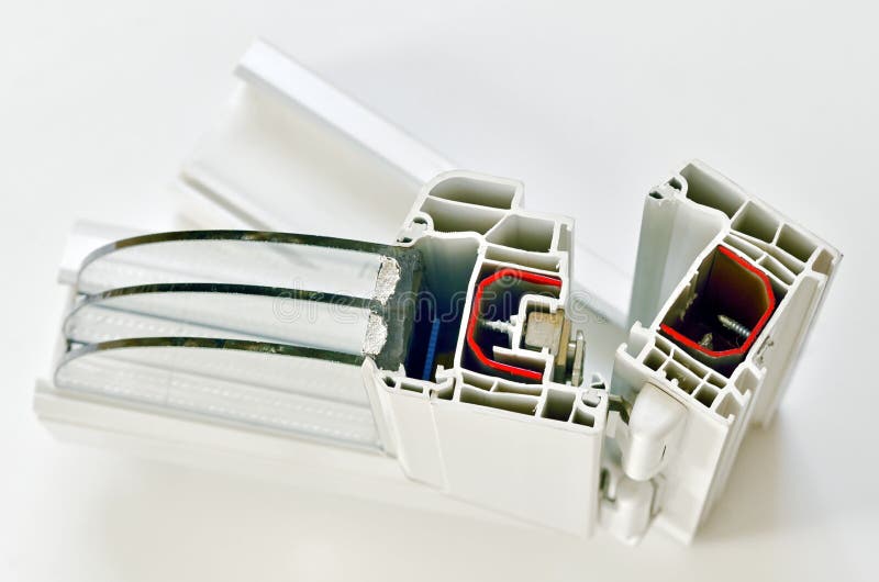 The Sample 1 of PVC of Window Stock Photo - Image of installation ...