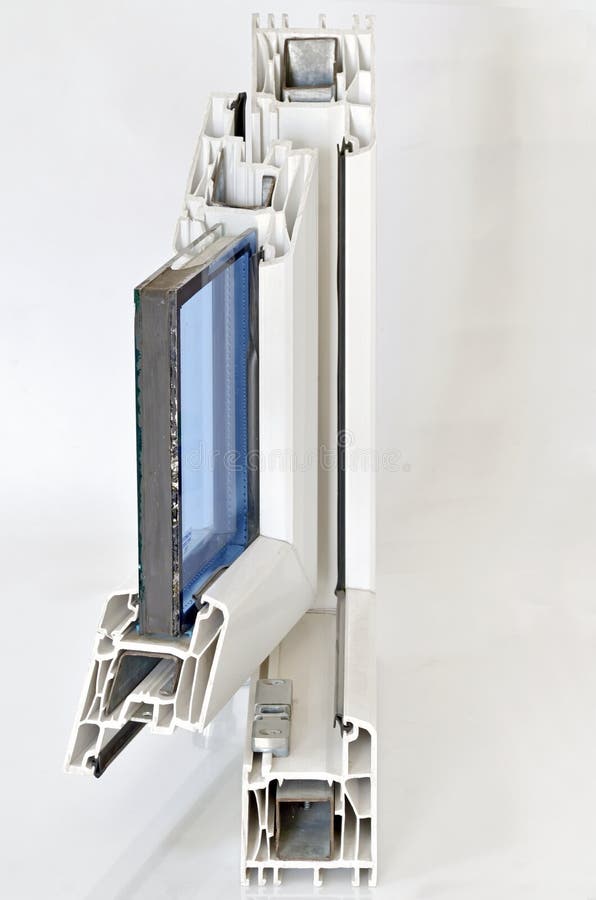 PVC window profile stock photo. Image of sample, fixture - 26588872