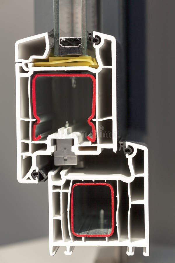 PVC window profile stock photo. Image of cross, energy - 39871594