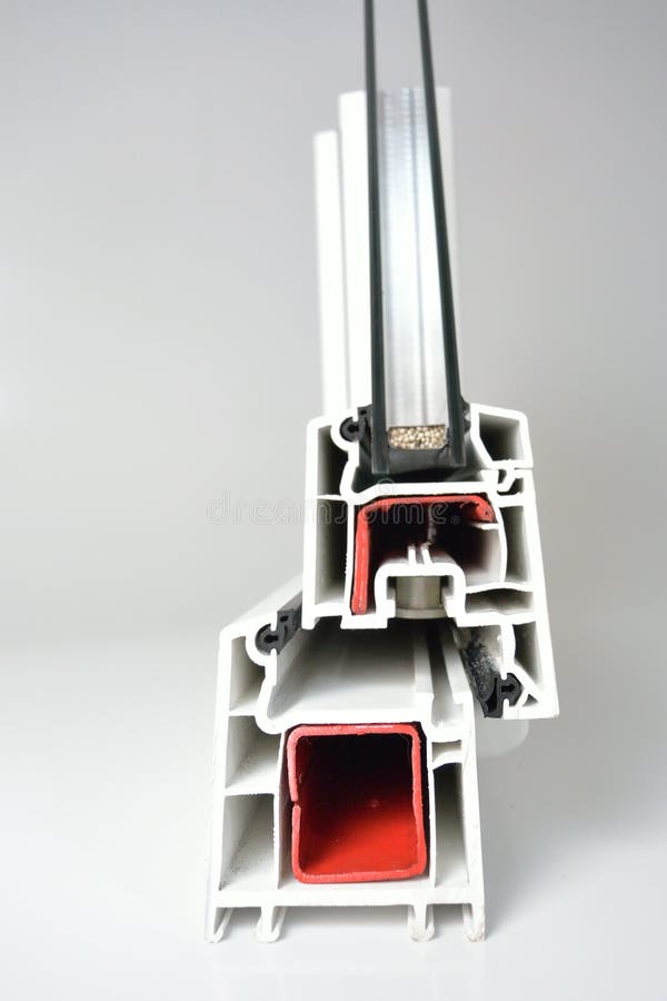 PVC window detail stock image. Image of window, structure - 64060913