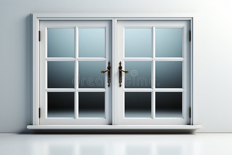 Pvc Window on White Background Stock Illustration - Illustration of ...