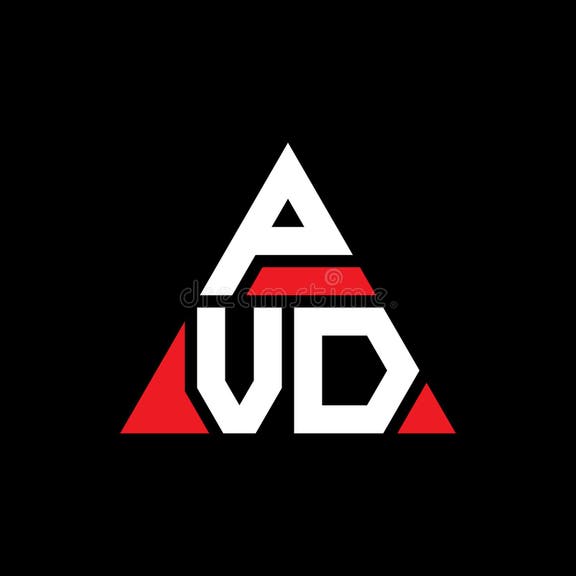 PVD Triangle Letter Logo Design with Triangle Shape. PVD Triangle Logo ...