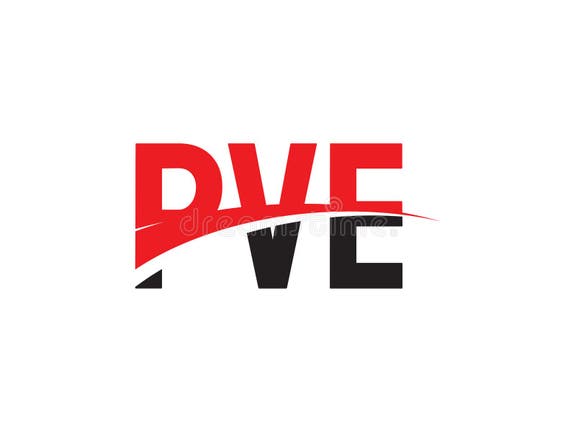 PVE Letter Initial Logo Design Vector Illustration Stock Vector ...