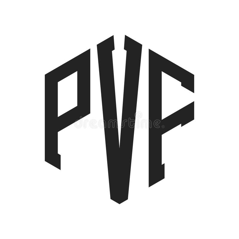 PVF Logo Design. Initial Letter PVF Monogram Logo Using Hexagon Shape ...
