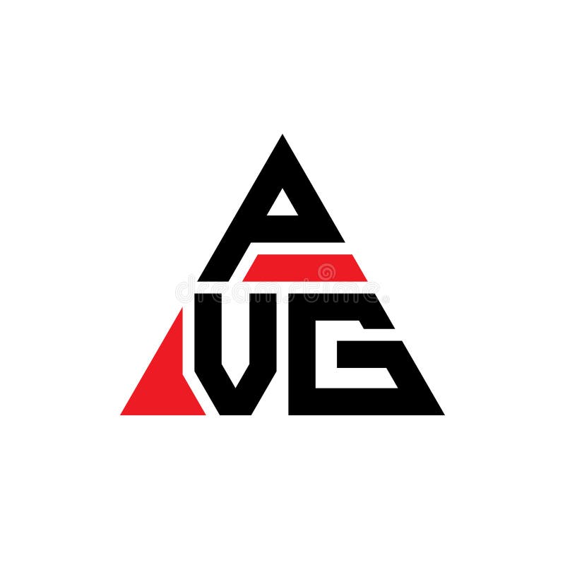 PVG Triangle Letter Logo Design with Triangle Shape. PVG Triangle Logo ...