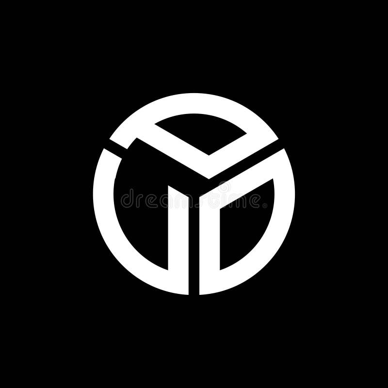 PVO Letter Logo Design on Black Background. PVO Creative Initials ...