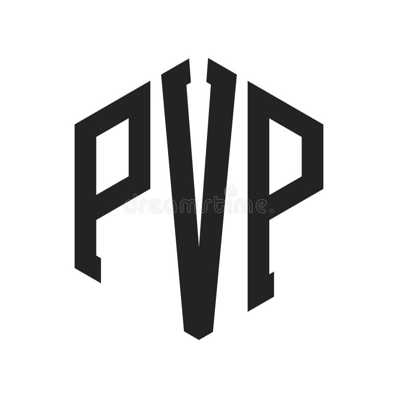 PVP Logo Design. Initial Letter PVP Monogram Logo Using Hexagon Shape ...