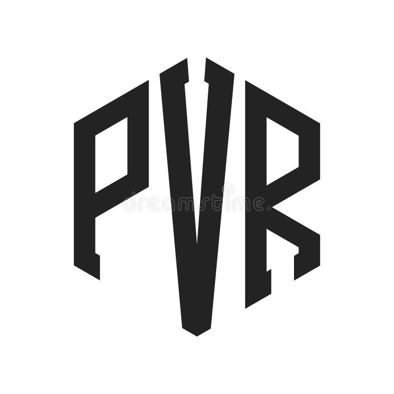 PVR Logo Design. Initial Letter PVR Monogram Logo Using Hexagon Shape ...