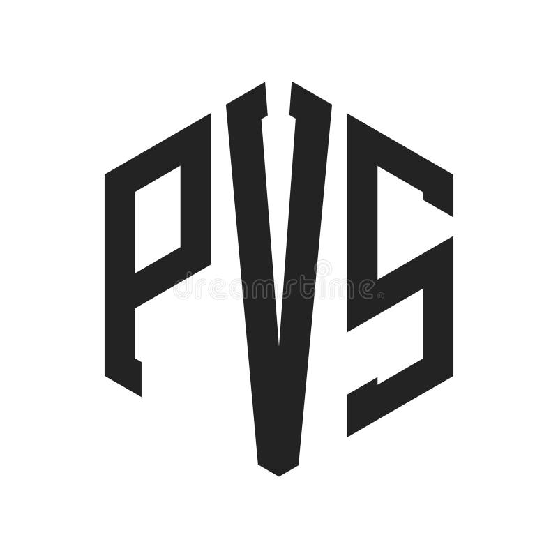PVS Logo Design. Initial Letter PVS Monogram Logo Using Hexagon Shape ...