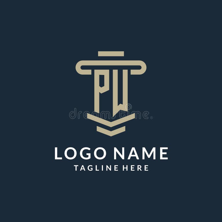 Pw Simple Monogram Stock Illustrations – 571 Pw Simple Monogram Stock ...