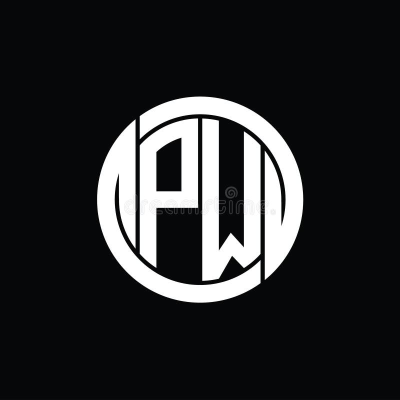 PW Logo Monogram Shield Inside Circle Shape Vector Images Design ...