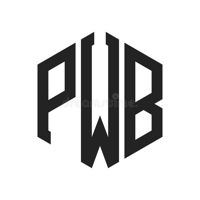 PWB Logo Design. Initial Letter PWB Monogram Logo Using Hexagon Shape ...