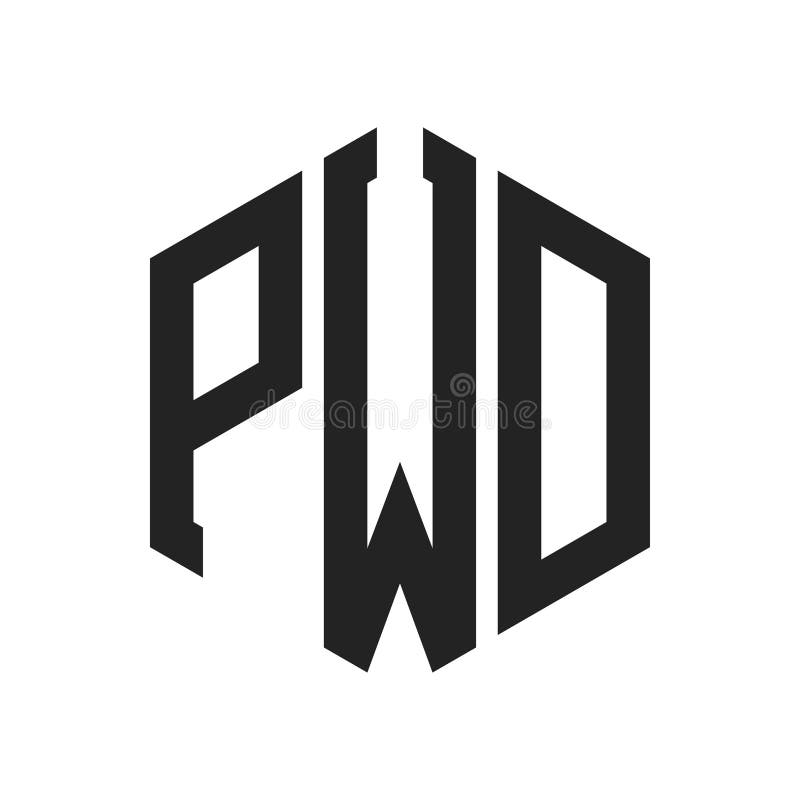 PWD Logo Design. Initial Letter PWD Monogram Logo Using Hexagon Shape ...