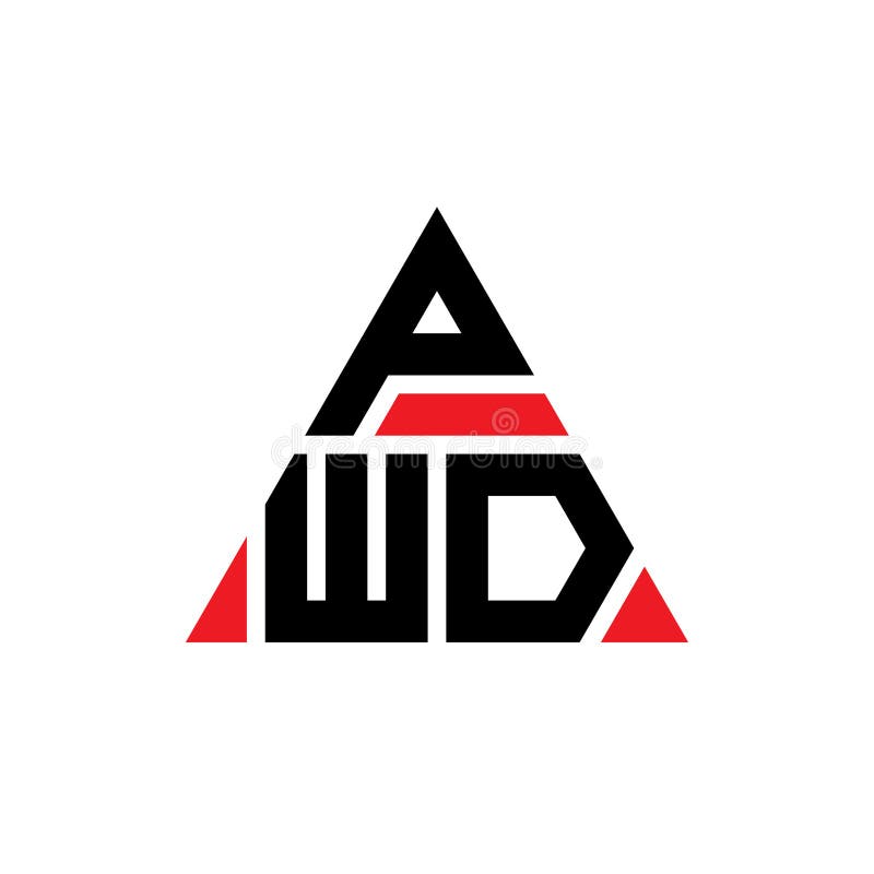 PWD Triangle Letter Logo Design with Triangle Shape. PWD Triangle Logo ...
