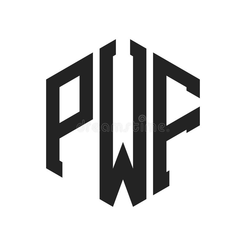 PWF Logo Design. Initial Letter PWF Monogram Logo Using Hexagon Shape ...
