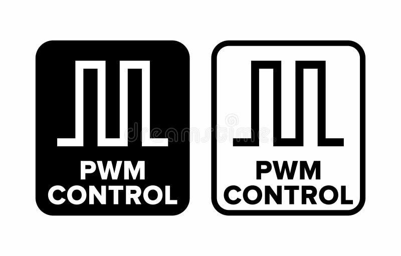 PWM Control Vector Information Sign Stock Vector - Illustration of ...