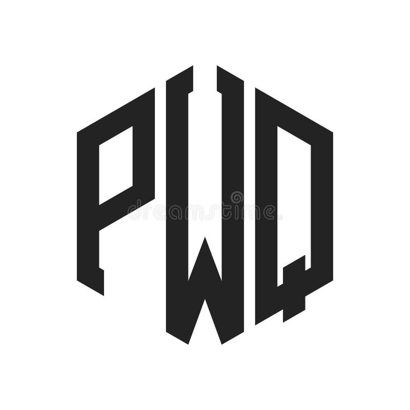 PWQ Logo Design. Initial Letter PWQ Monogram Logo Using Hexagon Shape ...