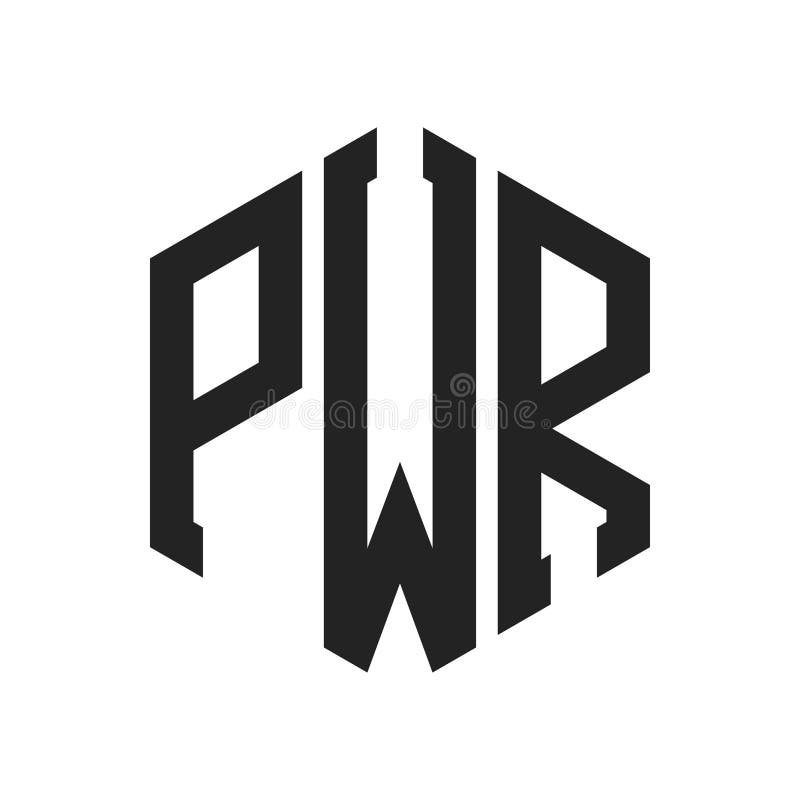 PWR Logo Design. Initial Letter PWR Monogram Logo Using Hexagon Shape ...