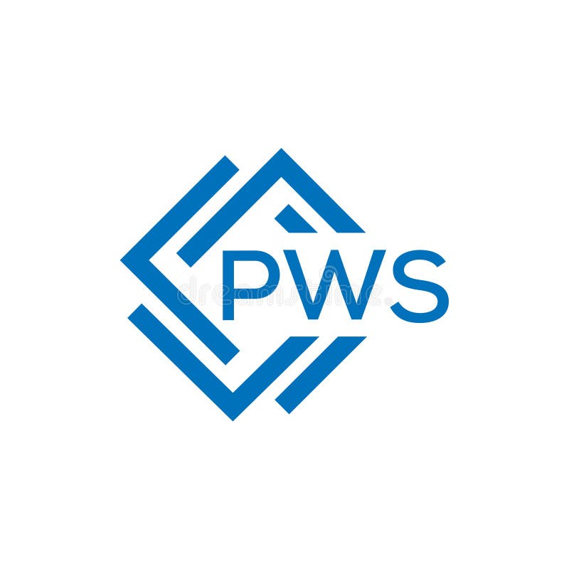PWS Letter Logo Design on White Background. PWS Creative Circle Letter ...