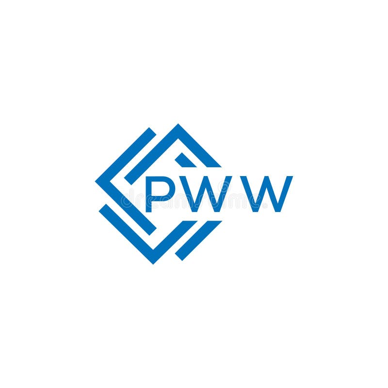 PWW Letter Logo Design on White Background. PWW Creative Circle Letter ...