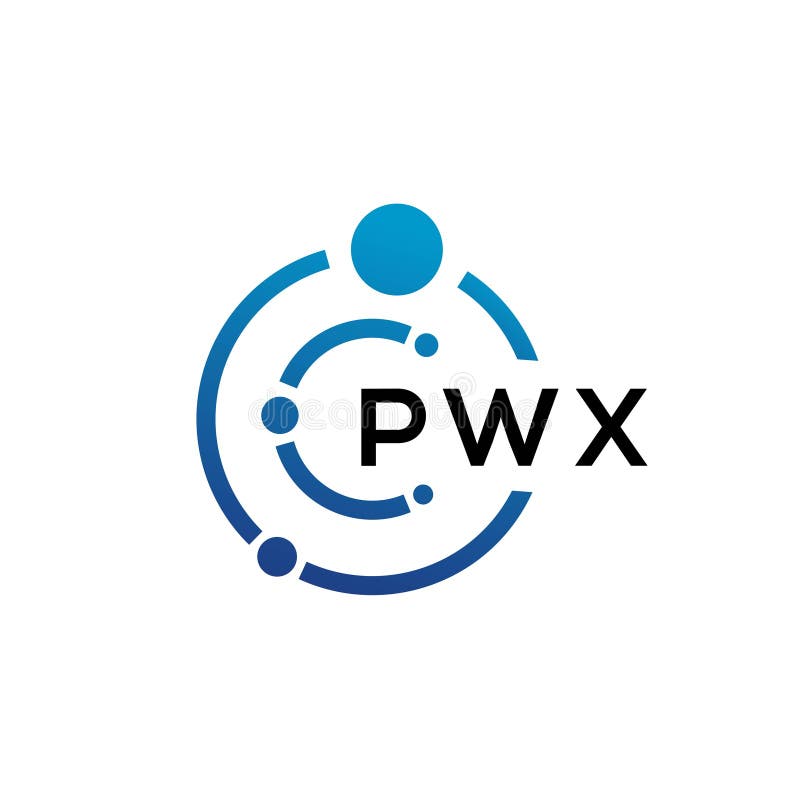 PWX Letter Technology Logo Design on White Background. PWX Creative ...