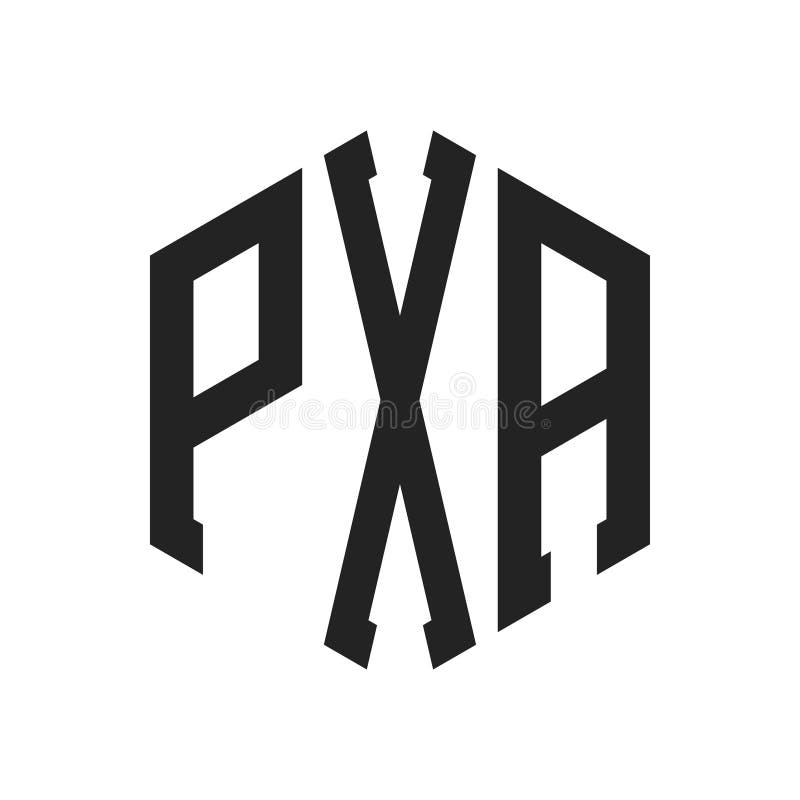 PXA Logo Design. Initial Letter PXA Monogram Logo Using Hexagon Shape ...