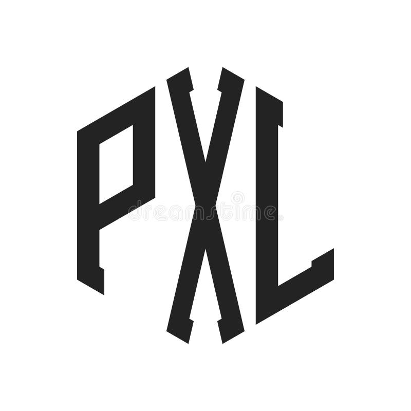 PXL Logo Design. Initial Letter PXL Monogram Logo Using Hexagon Shape ...