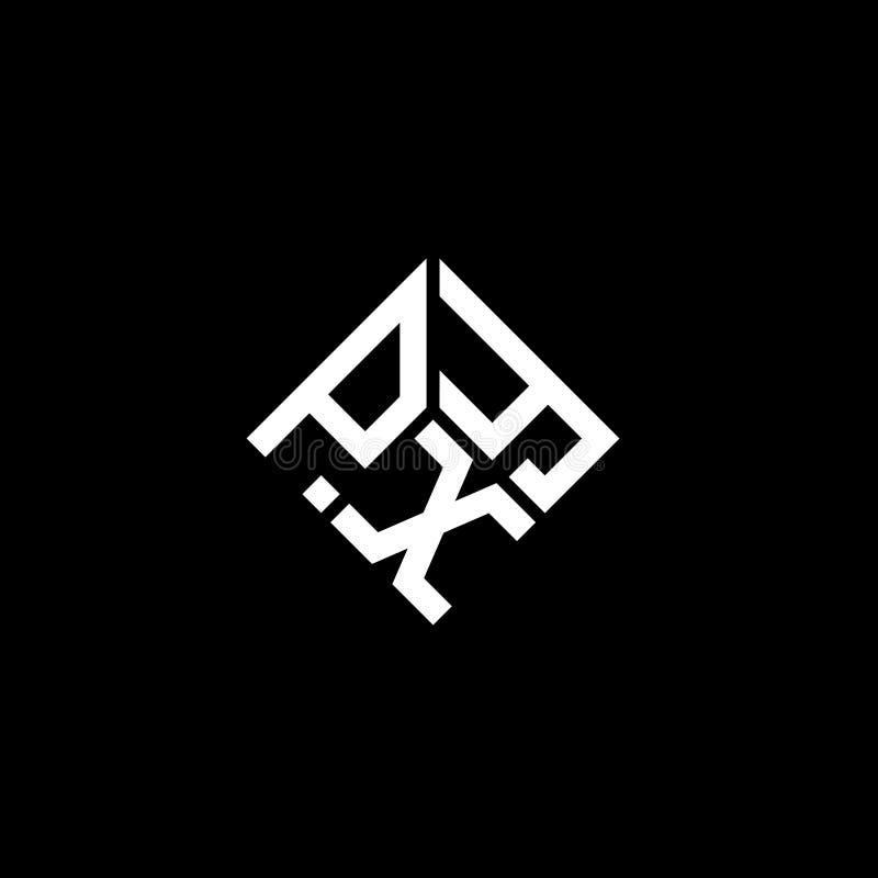 PXY Letter Logo Design on Black Background. PXY Creative Initials ...