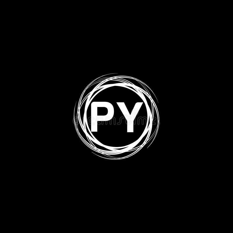 Py Circle Unique Abstract Geometric Logo Design Stock Illustration ...