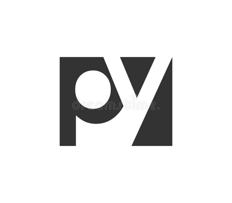 PY Creative Geometric Initial Based Modern and Minimal Logo. Letter P Y ...