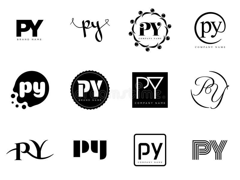 PY Logo Company Template. Letter P and Y Logotype Stock Illustration ...