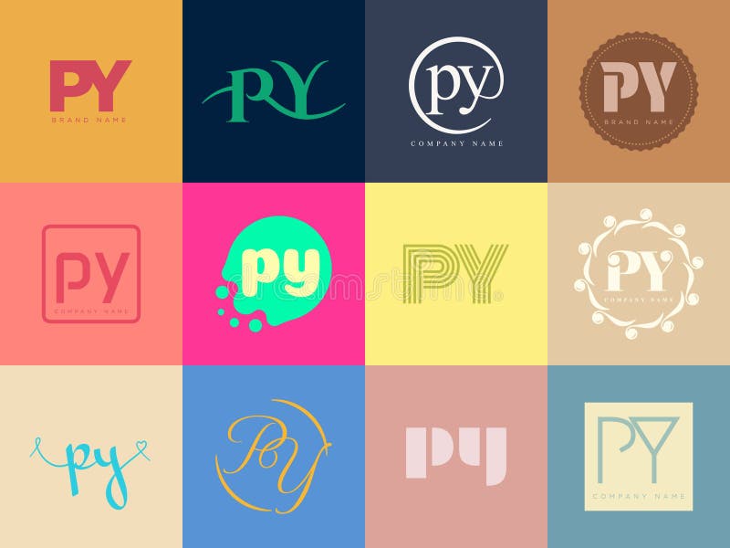 PY Logo Company Template. Letter P and Y Logotype Stock Vector ...