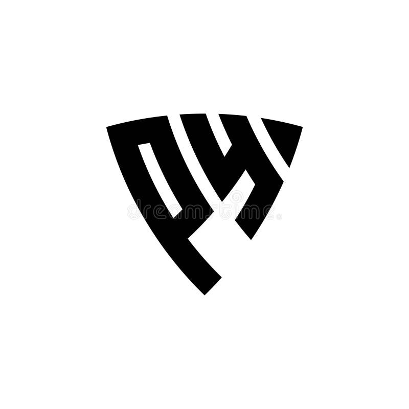 PY Logo Monogram Triangle Shield Style Stock Vector - Illustration of ... PY Logo Monogram Triangle Shield Style Stock Vector - Illustration of ...