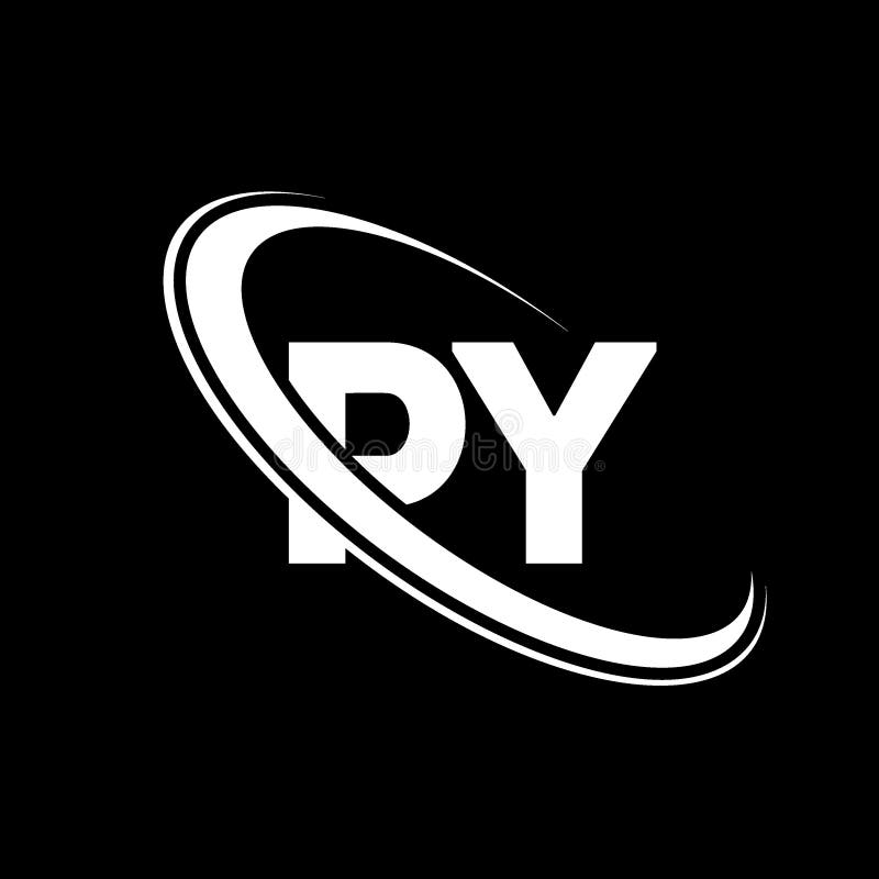PY Logo. P Y Design. White PY Letter. PY/P Y Letter Logo Design Stock ...
