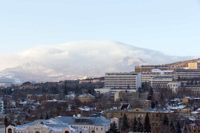 Pyatigorsk winter. stock photo. Image of caucasus, mineral - 28995124