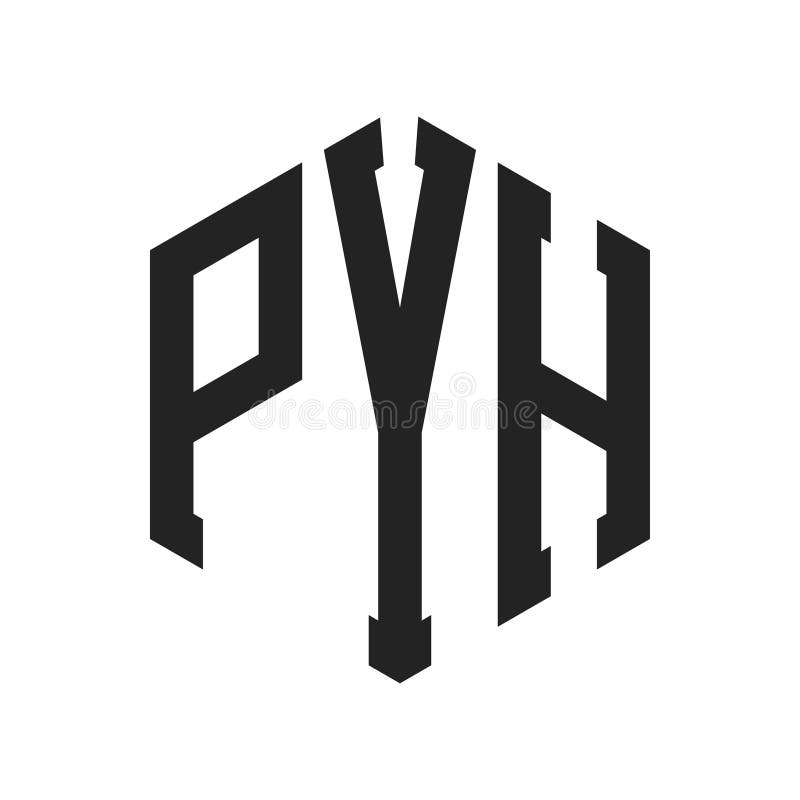 PYH Logo Design. Initial Letter PYH Monogram Logo Using Hexagon Shape ...