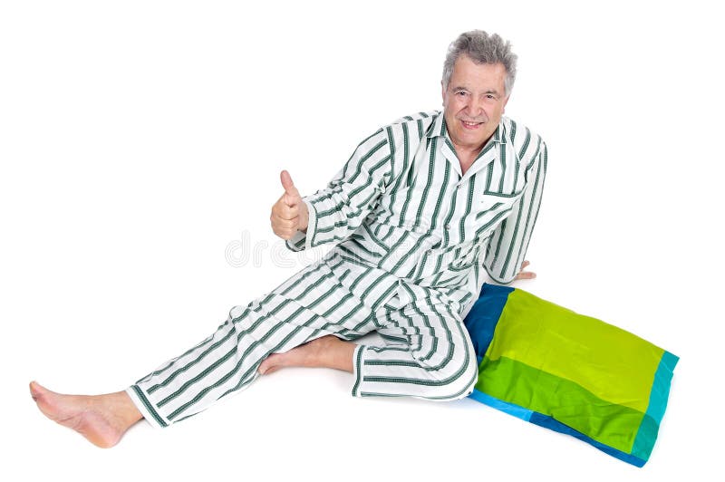 Pyjamas stockbild. Bild von jahre, porträt, traum, mann - 31782327