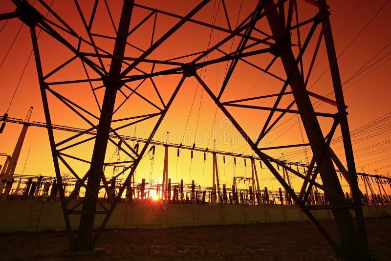 Pylon, Electrical Industrial Equipment Stock Image - Image of ...