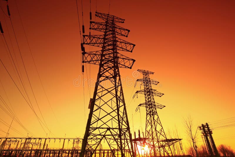 Pylon, Electrical Industrial Equipment Stock Image - Image of danger ...