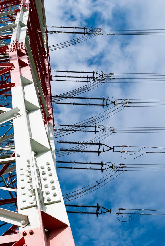 Pylon stock image. Image of electrical, industrial, caution - 26621879