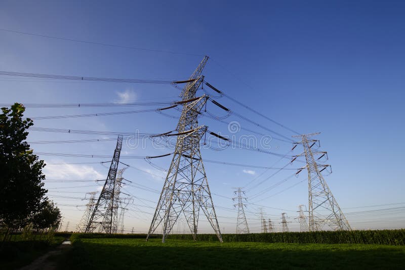 Pylon stock image. Image of ribbed, distribution, high - 274044377
