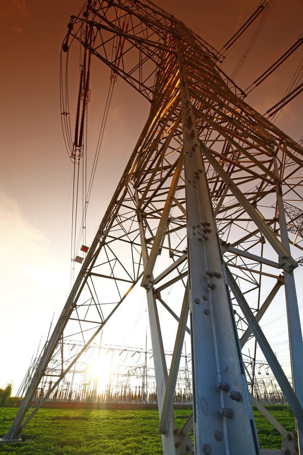 Pylon stock image. Image of energy, substation, danger - 274046085