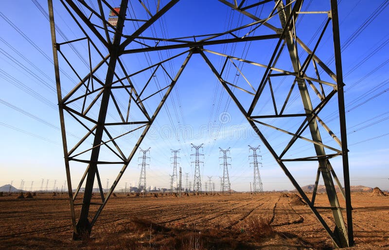 Pylon stock image. Image of industry, insulator, high - 308531887