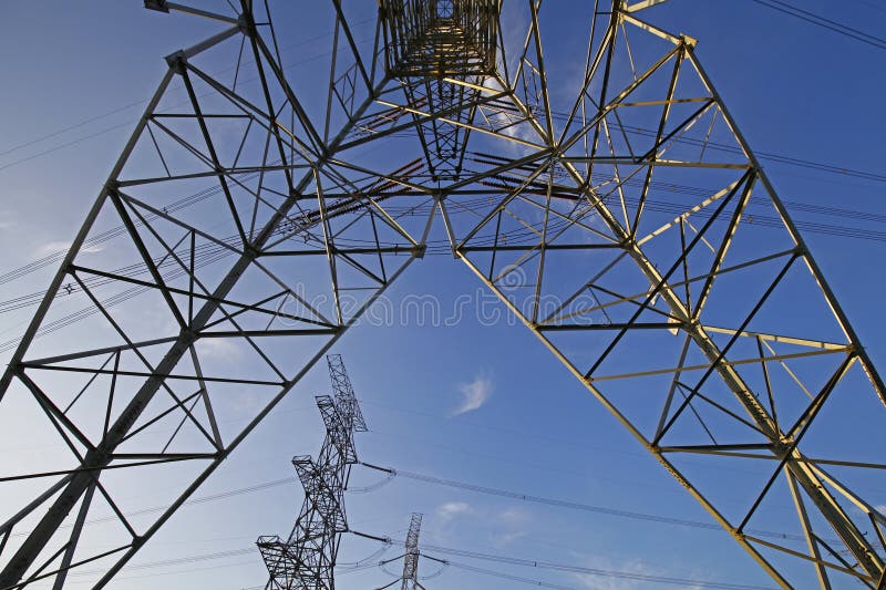 Pylon stock image. Image of electric, industry, power - 327898779