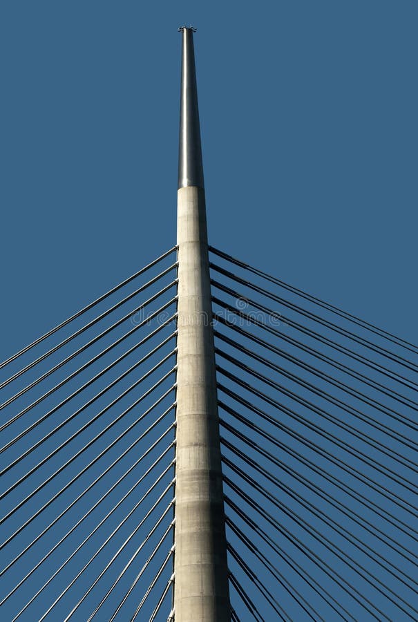 Bridge pylon stock image. Image of metal, construction - 17519455