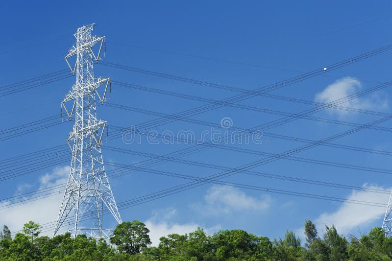 Pylon stock image. Image of horizon, infrastructure, information - 32850823
