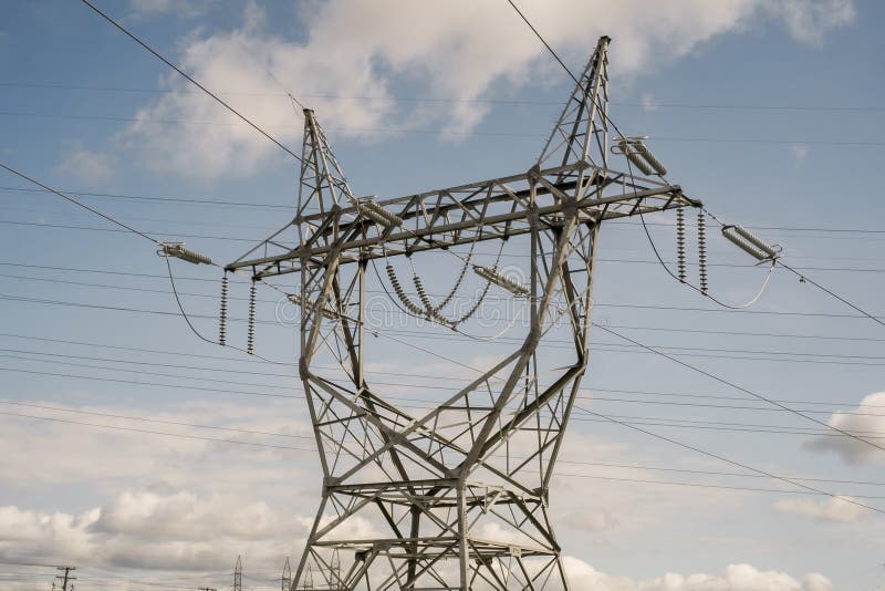 Electrical pylon pillar stock image. Image of stand, phone - 71974777