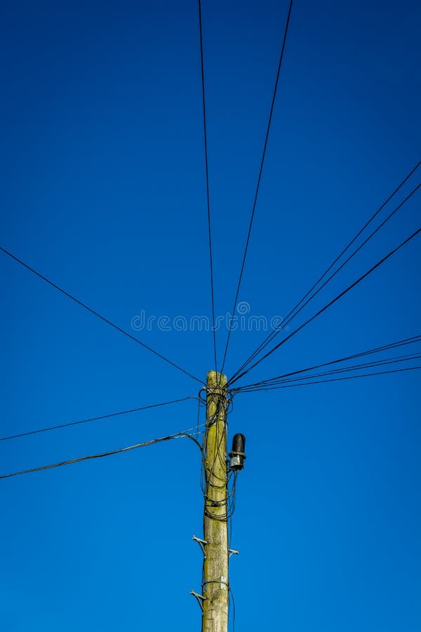 Pylon with Electrical Wire stock photo. Image of engineering - 64601644