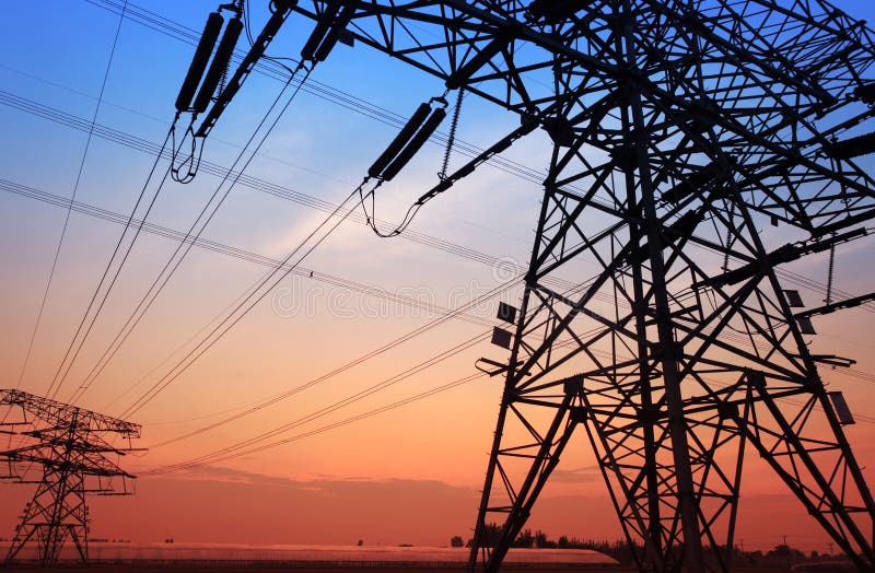 Pylon stock image. Image of electrical, outdoors, energetic - 45879363